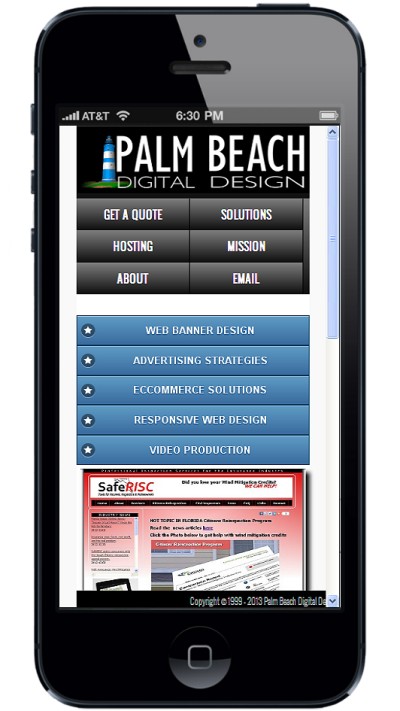 Responsive Web Site Design and Development from Palm Beach Digital Design